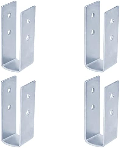 Amazon.com: Fanmao 4 Pcs 4 Hole Long U-Shape Bracket, 1-1/4" Inner Wide ...