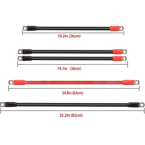 Snapklik.com : CLUBRALLY EZGO RXV 2 Gauge Battery Cable Set