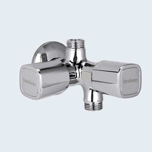 Hindware F740006CP Dove 2 Way Angle Valve, Stop Cock, Brass with Chrome ...