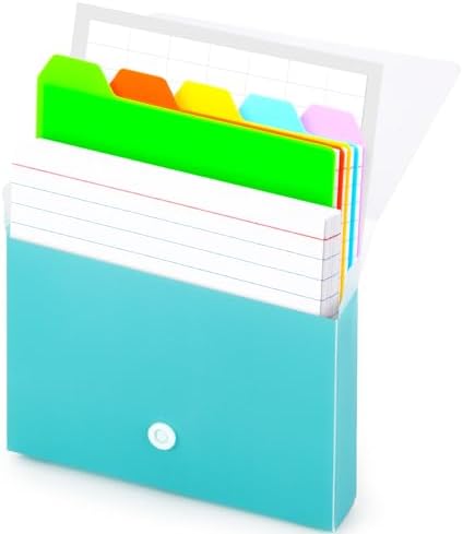 Amazon.com : HIBOX 106PCS Notecard Holder Set, 3 x 5inch Flashcard ...