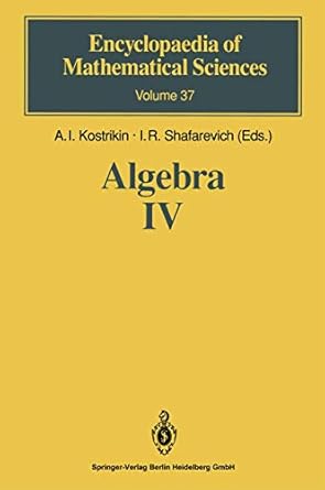 Algebra IV: Infinite Groups. Linear Groups (Encyclopaedia of ...