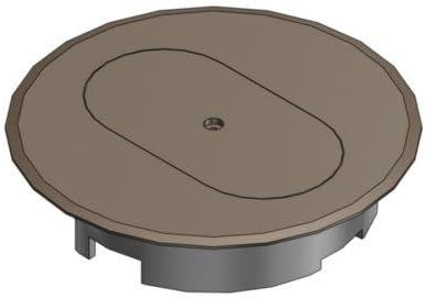 Carlon E97DSC Round Duplex Receptacle Cover, Diameter: 5", Non-Metallic ...