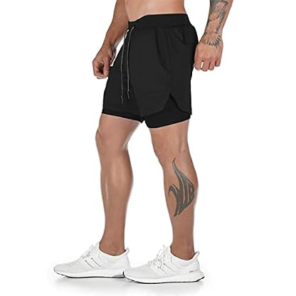 Surenow Men's Running Shorts，High-Performance 7-Inch Workout and ...