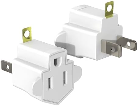 Amazon.com: MeasuPro 3-Prong to 2-Prong Grounding Adapter Plug - 4 ...