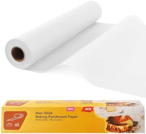 Baking Paper | 50m Baking Parchment Paper | Premium Quality Greaseproof ...