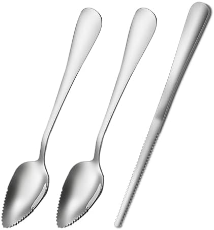 Amazon.com: HAZOULEN Grapefruit Spoons, Stainless Steel, 6-2/5-Inch ...