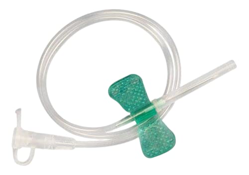 Scalp Vein Set Safety Lock Intravenous Cannula | 21G X 19mm 30.5cm Pack ...