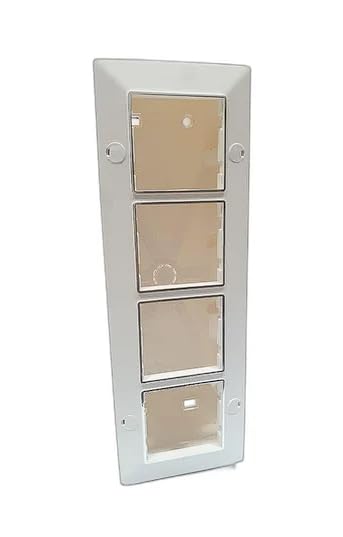 8M PVC Horizontal Modular Surface Box, White : Amazon.in: Home Improvement