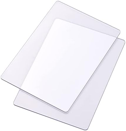 HUIOP 2pcs Transparent Die Cutting Plates, PC Material, 3mm Thickness ...