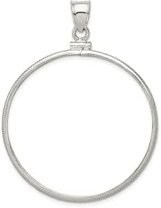 Amazon.com: 1 oz American Silver Eagle Dollar Coin Bezel Pendant ...
