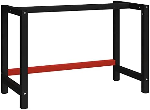 GOLINPEILO Heavy Duty Work Bench Frame Metal, Garage Workbench Table ...