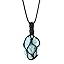 LERSUSI Handmade Natural Gemstone Crystal Pendant Necklace Stone Holder ...