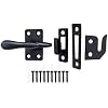 QCAA Diecast and Steel Casement Window Sash Lock, 1-7/8", Matte Black ...