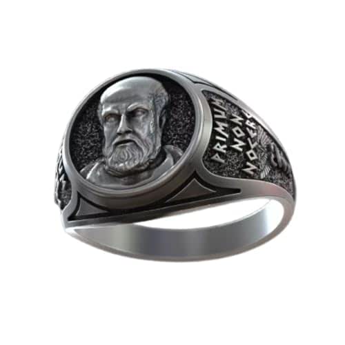 Amazon.com: SILVERWORLDSHOP Hippocratic Oath Caduceus Medical Symbol ...