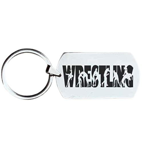Amazon.com: Wrestling Keychain, Inspirational Wrestling Repeat, Unisex ...