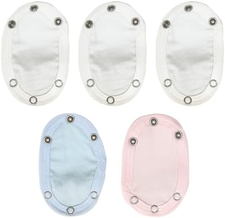 LSYYSL 5 Pcs Vest Extender, Baby Clothes Extender, Baby Bodysuit ...