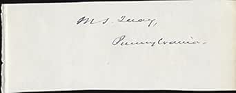 Amazon.com: Matthew S. Quay - Signature co-signed By: Arthur O'connor ...