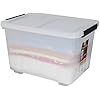 Amazon.com: Hommp 4 Packs 30 Liter Clear Large Storage Boxes Container ...