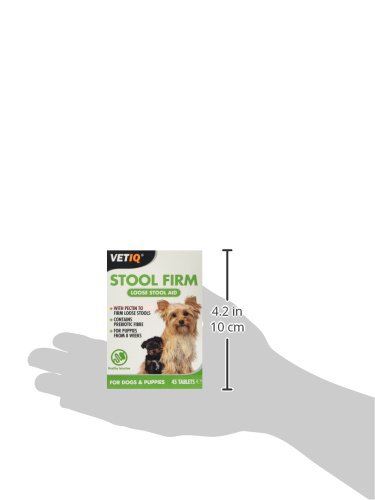 VetIQ Stool Firm Loose Stool Aid, 45 Tablets, Pet Remedy to Stop Dog ...