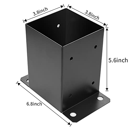 Snapklik.com : 4 X 4 Post Base 3 PCS,Inner Size 36x36Deck Post Base ...