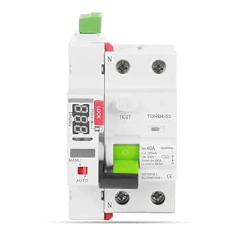 RCD RCCB Type AC Smart Automatic Self-Reclosing Device Differential Circuit Breaker 2P 230V 6KA ...