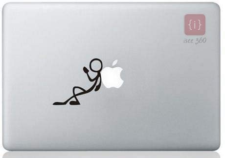 ISEE 360® Funny Cartoon Laptop Partial Sticker Laptop PVC Vinyl Decal ...