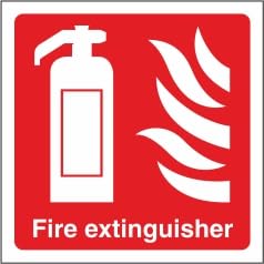 Fire extinguisher signSafety sign sticker, PVC waterproof sign sticker ...