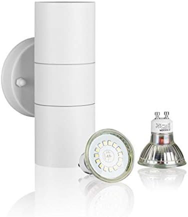 Palin Outdoor Lights with Built-in PIR – Outside Lights Mains Powered ...