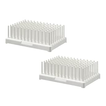 Nalgene 5977-0013 White Polypropylene Test Tube Peg Rack for 13mm Test ...
