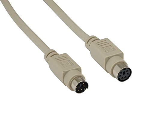 Cable Leader Mini-DIN6 M/F PS/2 Keyboard/Mouse Extension Cable (50 Foot ...