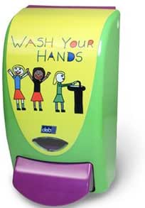 Amazon.com: DEB ProLine Wash Your Hands Dispenser - Green & Purple #DEB ...