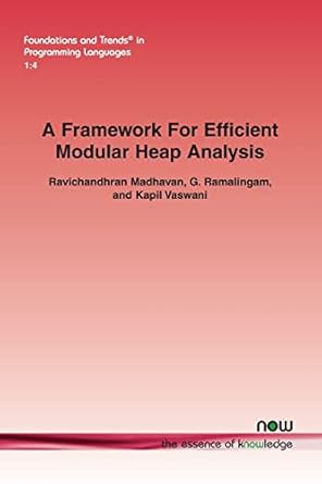 A Framework for Efficient Modular Heap Analysis (Foundations and Trends(r) in Programming ...