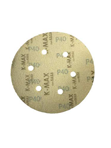 Kovax Max Gold Super Tack Disc Size - 150MM (6") X 6 Holes P 40 (Pack ...