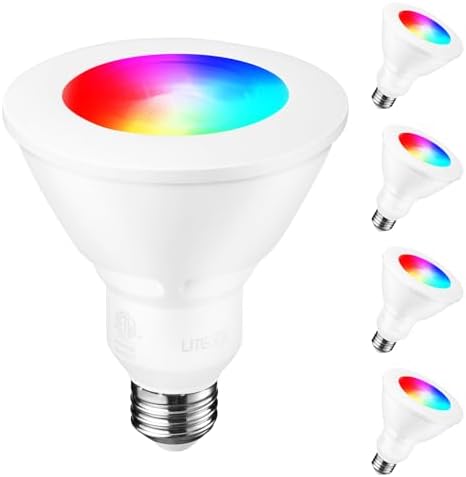 TORCHSTAR PAR30 WiFi Smart Spotlight Bulbs, RGB LED Color Changing ...