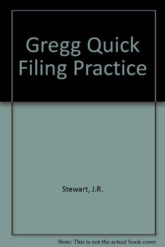 Buy Gregg Quick Filing Practice Book Online at Low Prices in India ...