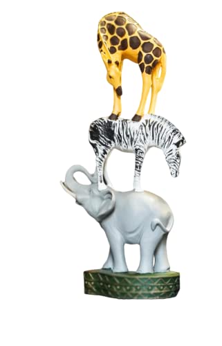 Amazon.com: Stacked-up Zoo (15.0 inch, African animal, garden statue ...