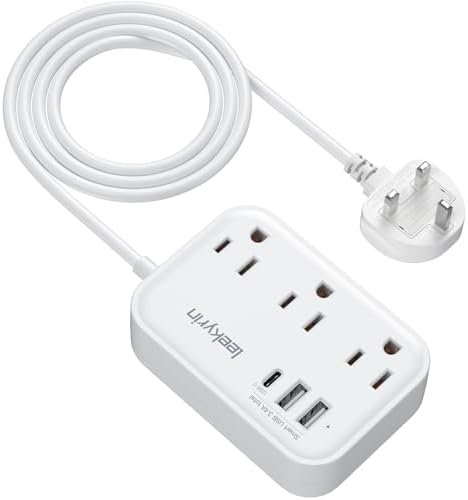 Amazon.com: BESTEK US to UK Travel Plug Adapter: Type G Adapter with 3 ...