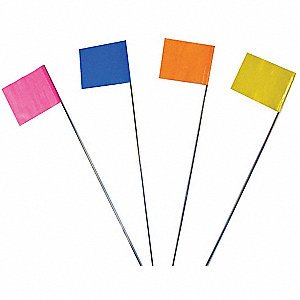 C.H. Hanson 36" Orange Flo Marking Flag: Amazon.com: Industrial ...