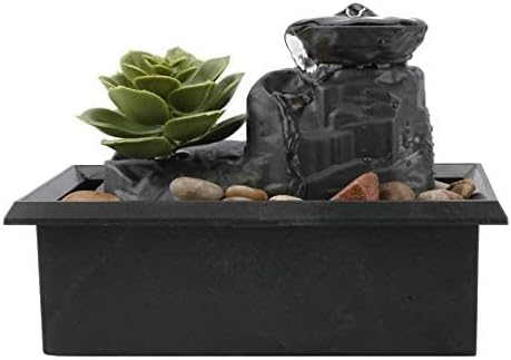 Amazon.com: Tabletop Fountain Decorative Battery/USB Operated Small ...
