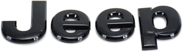 Amazon.com: Mopar 68211296AA - Jeep Nameplate Gloss Black Hood Emblem ...