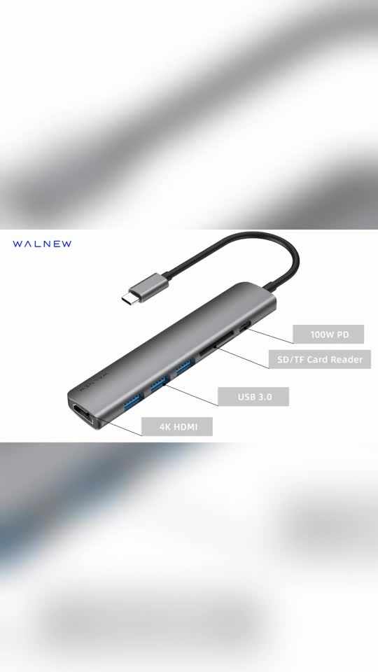 Watch 🔔Jingle all the way! WALNEW Portable 7-IN-1 USB-C HUB bring your ...