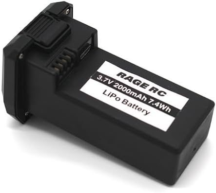 Amazon.com: Rage RC 3.7v 1s 2000mah Lipo Battery W/Case; Stinger 3.0 ...