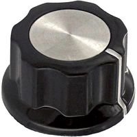 Alcoswitch - Te Connectivity Fluted Knob with Line Indicator, 6.35Mm ...