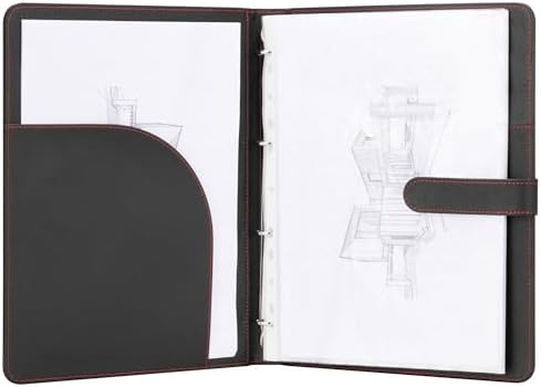 Uquelic File Organiser A4 Ring Binder 3-D Ring - File Folder with 10 ...