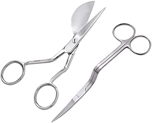 6 inch Stainless Steel Applique Duckbill Scissors Blade with Offset ...
