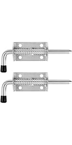 BANCHELLE Spring Loaded Latch Pin Stainless Steel with Pin Receiver and ...