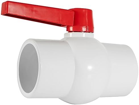 Amazon.com: TechSegment 3 Inch PVC Ball Valve Slip Fitting, Easy-Turn ...
