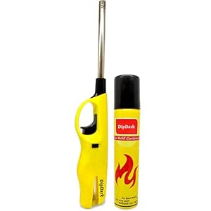 DipDark Refilable Gas Lighter for Kitchen Gas Stove with Refiller Gas ...