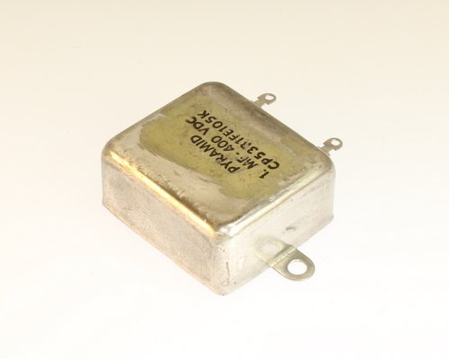 Pyramid cp53b1fe105k pyramid capacitor 1uf 400v oil hermetically sealed ...
