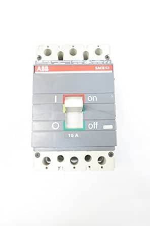 ABB S3H SACE S3 3P Molded CASE Circuit Breaker 15A 600V-AC D594804 ...